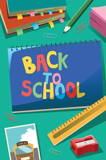 Back To School 포스터 교육에 대한 스톡 벡터 아트 및 기타 이미지 교육 교육 과목 눈금자 Istock