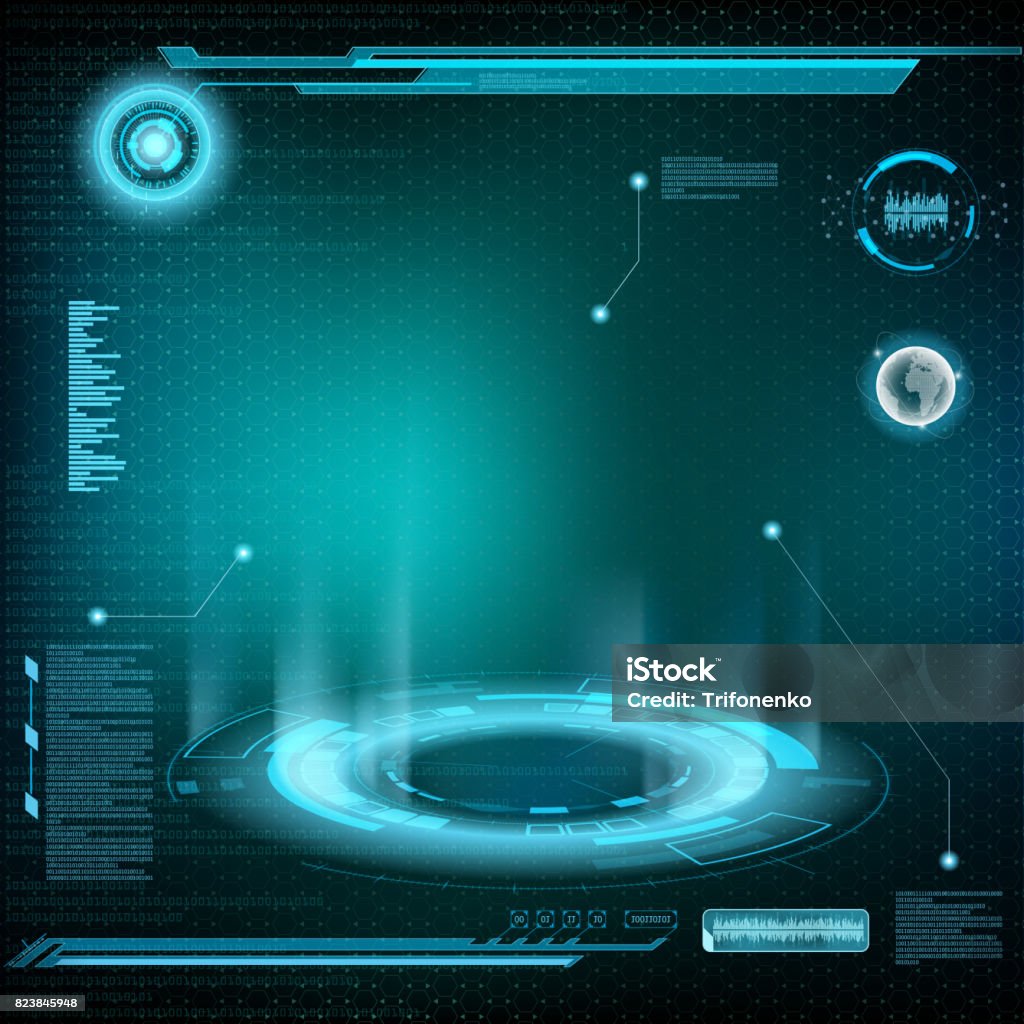 Desain Antarmuka Pengguna Menu Hud Ilustrasi Stok Unduh Gambar