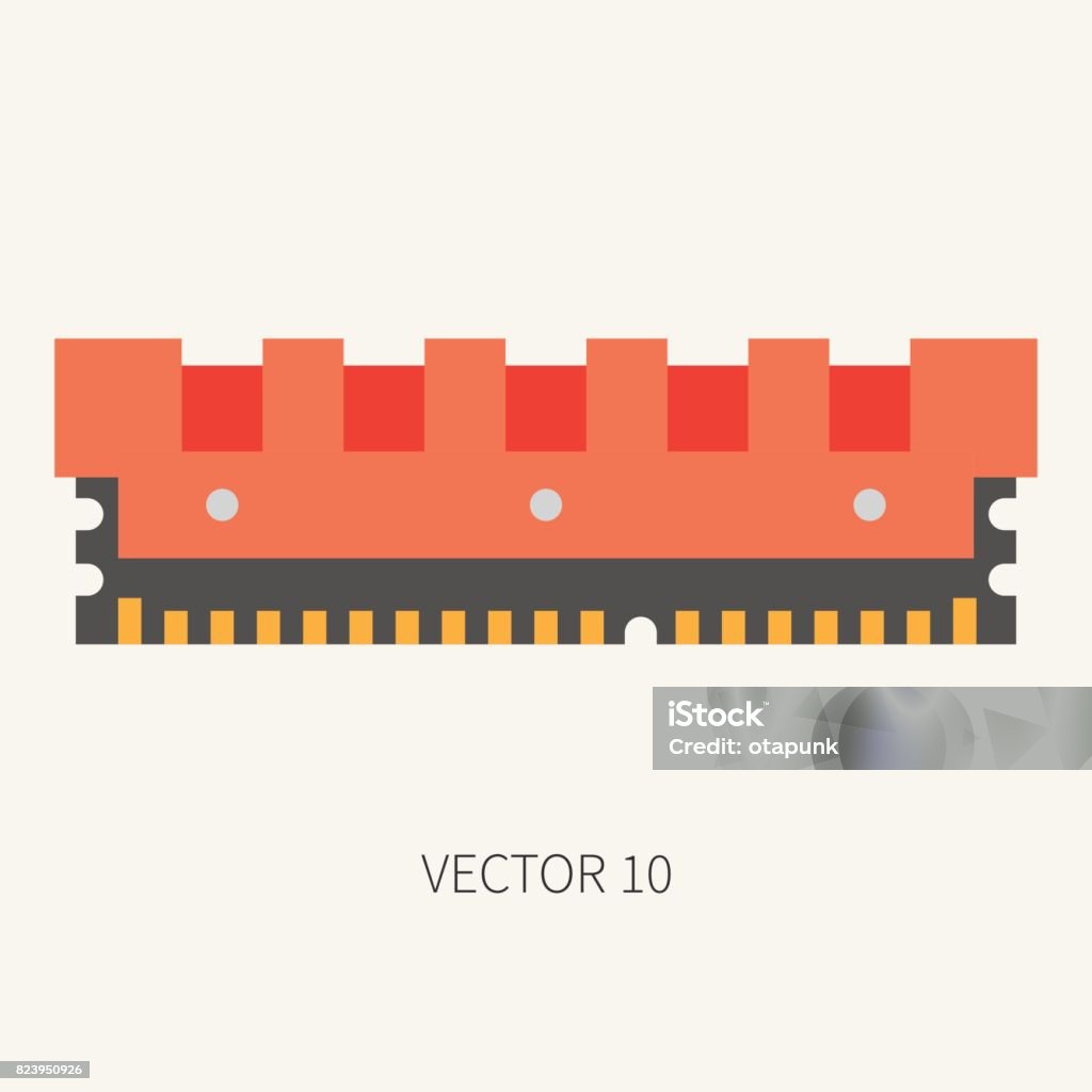 Plain Flat Color Vector Computer Part Icon Data Storage Cartoon Digital ... Plain Flat Color Vector Computer Part Icon Data Storage Cartoon Digital ...