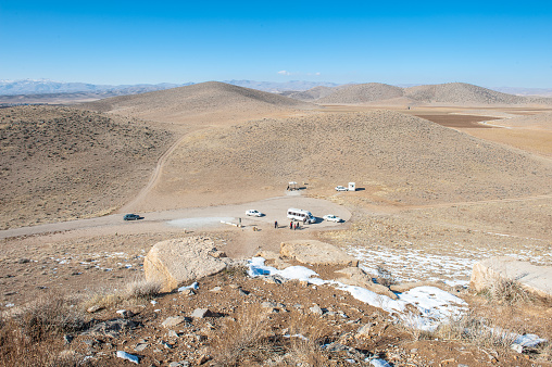 Pasargad 이란의 고 대 페르시아어 도시 근처 사막 유네스코 세계 유산 0명에 대한 스톡 사진 및 기타 이미지 0명