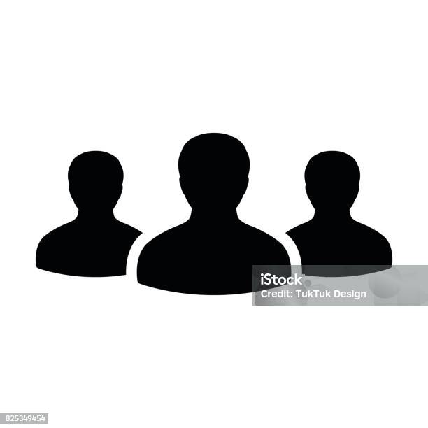 Groupe Dutilisateurs Hommes Équipe Icône Vector De Gens Pictogramme