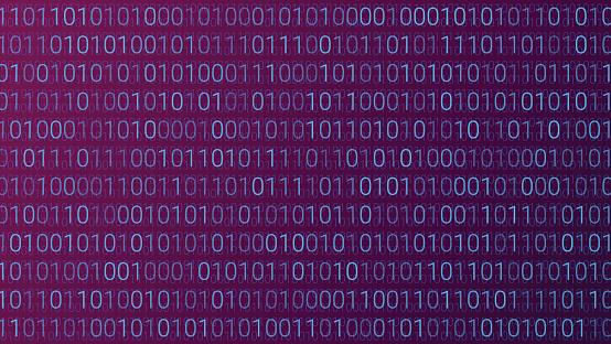 Abstract Technology Background Binary Computer Code Vector Illustration Stock Illustration