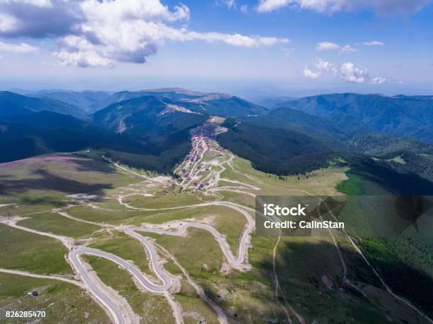 Transalpina 산악도로 루마니아에서 가장 높은 산악도로의 항공 보기 0명에 대한 스톡 사진 및 기타 이미지 0명