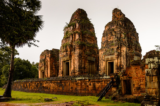 Pre Rup 앙코르 와트 캄보디아 국가 크메르 사원 킹 라젠드라바르만에서 사원 그것은 라테라이트 벽돌 사암 건축 하는 사원
