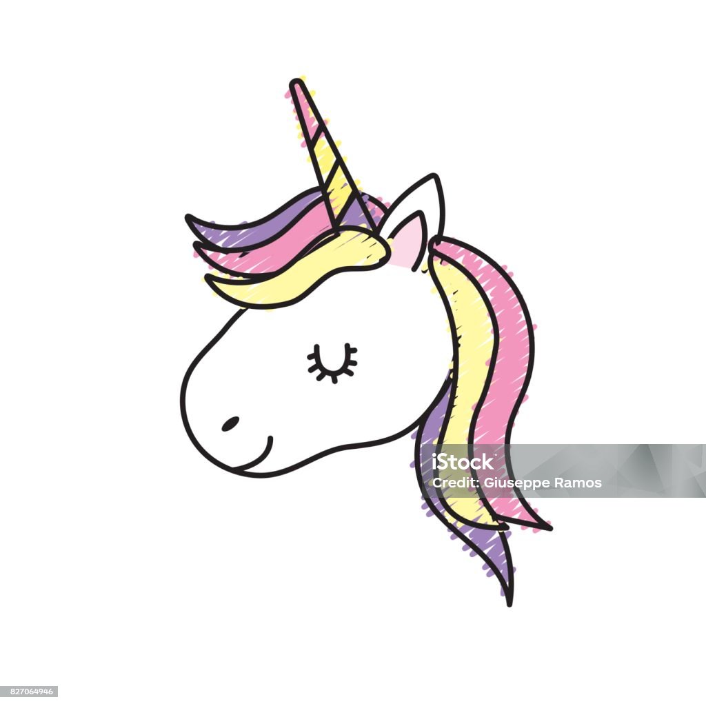 Kepala Unicorn Lucu Dengan Tanduk Dan Gaya Rambut Ilustrasi Stok ... Kepala Unicorn Lucu Dengan Tanduk Dan Gaya Rambut Ilustrasi Stok ...