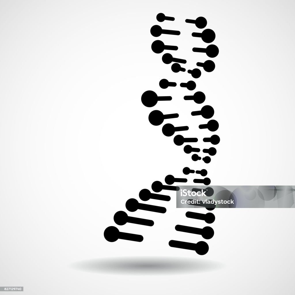 Abstract Spiral Of Dna Stock Illustration Download Image Now