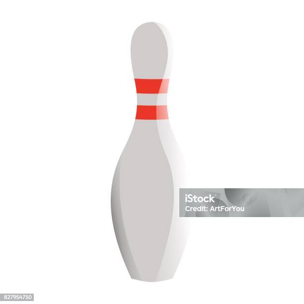 Standing Bowling Pin Vector Illustration Isolated Stock Illustration ... Standing Bowling Pin Vector Illustration Isolated Stock Illustration ...