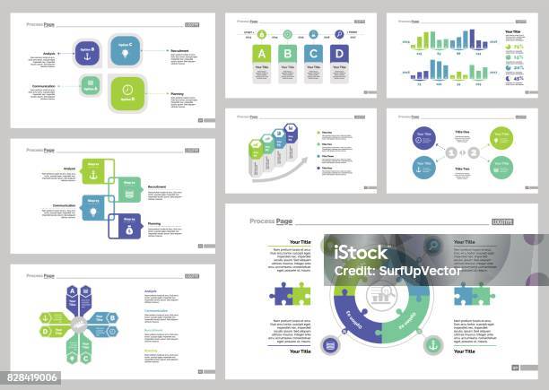 8 팀웍 슬라이드 서식 파일 설정 8에 대한 스톡 벡터 아트 및 기타 이미지 8 개념 계획 Istock