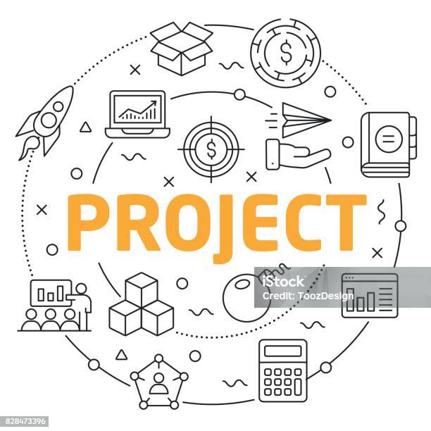 Linie Flacher Kreis Abbildung Projekt Stock Vektor Art und mehr Bilder ... Linie Flacher Kreis Abbildung Projekt Stock Vektor Art und mehr Bilder ...