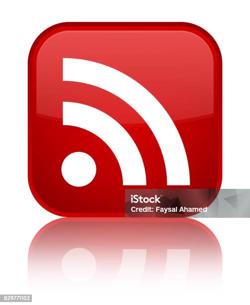 Rss 아이콘 특별 한 빨간색 사각형 버튼 0명에 대한 스톡 벡터 아트 및 기타 이미지 0명 Rss 먹이기 Istock