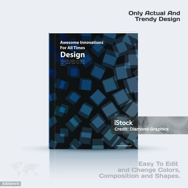 Template Vektor Bisnis Desain Brosur Laporan Tahunan Abstrak Ilustrasi