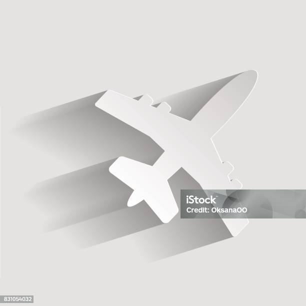Icône De Lavion Ou Dans Lavion Illustration Vectorielle Plane Avec La