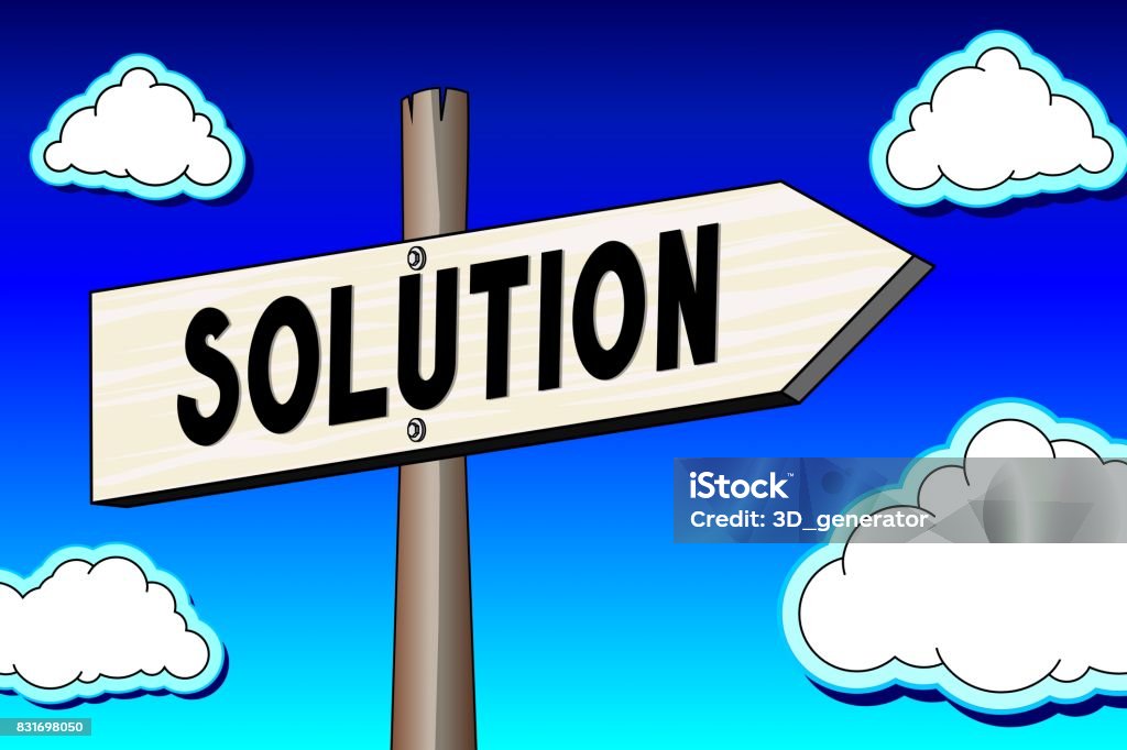 Solution Signpost Stock Illustration - Download Image Now - Arrow ... Solution Signpost Stock Illustration - Download Image Now - Arrow ...