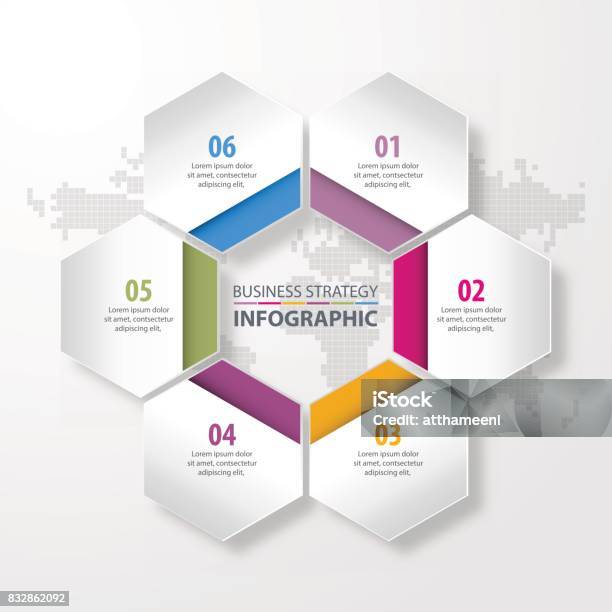 Ilustrasi Templat Desain Infografis Bisnis Ilustrasi Stok Unduh