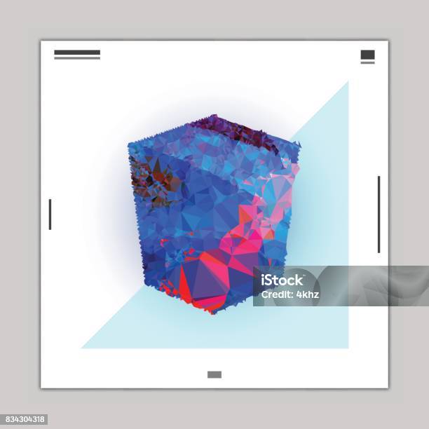 Templat Tata Letak Sampul Desain Grafis Abstrak Geometris Ilustrasi
