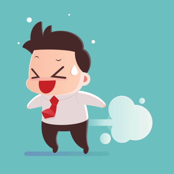 890 Comedy Funny Fart Cartoons Stock Illustrations Royalty Free