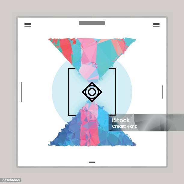 Template Tata Letak Sampul Desain Grafis Abstrak Poligon Modern