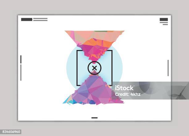 Template Tata Letak Sampul Desain Grafis Abstrak Poligon Modern