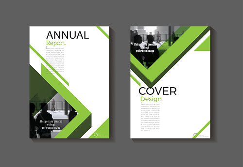 Desain Sampul Hijau Sampul Buku Modern Template Sampul Brosur Abstrak