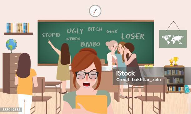 Perundungan Di Sekolah Ruang Kelas Antara Temanteman Perempuan Muda ... Perundungan Di Sekolah Ruang Kelas Antara Temanteman Perempuan Muda ...