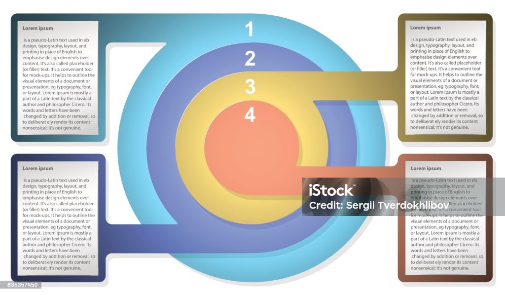 Templat Diagram Infografis Dengan Lingkaran Konsentris Untuk Desain Web ... Templat Diagram Infografis Dengan Lingkaran Konsentris Untuk Desain Web ...