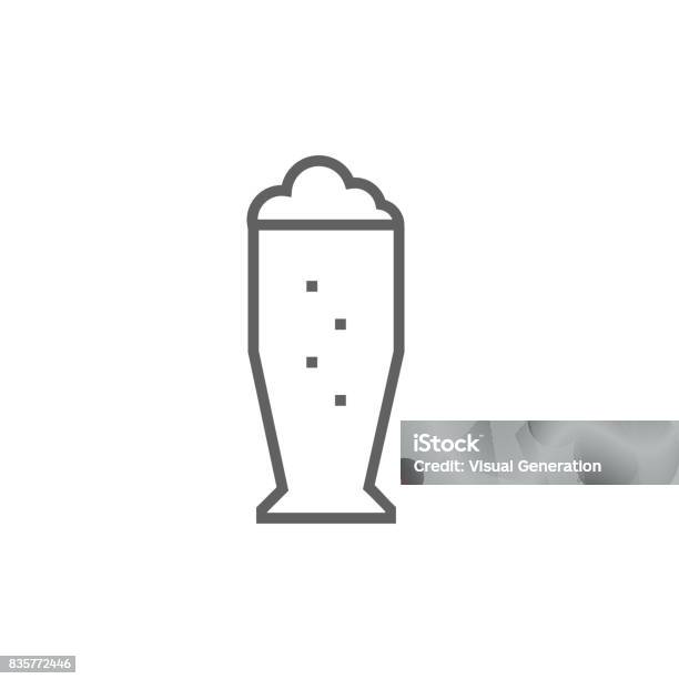 Glass 啤酒線圖示向量圖形及更多啤酒圖片 啤酒 玻璃 玻璃杯 Istock