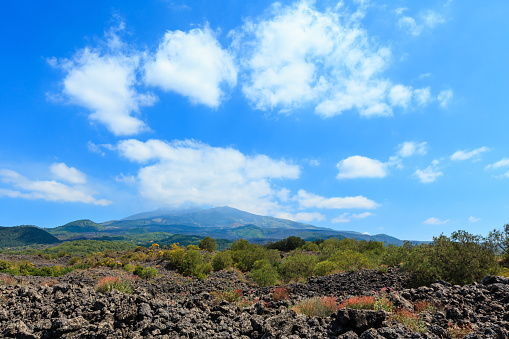 Etna 화산 보기 시 실리 이탈리아 0명에 대한 스톡 사진 및 기타 이미지 0명 경관 구름 Istock
