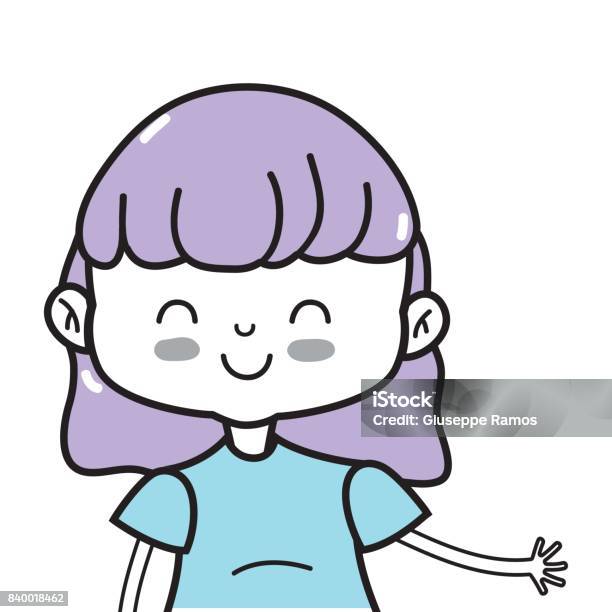 Gadis Kecantikan Dengan Pakaian Dan Desain Gaya Rambut Ilustrasi Stok