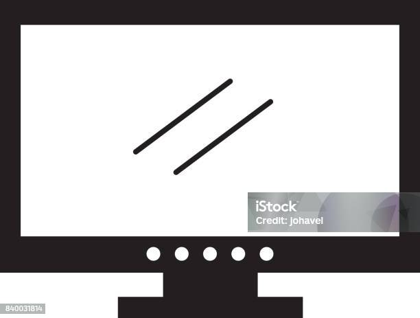 Tv 플라즈마 고립 된 아이콘 0명에 대한 스톡 벡터 아트 및 기타 이미지 0명 Lcd Led 조명 Istock