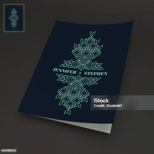 Templat Sampul Buku Catatan Desain Seni Garis Untuk Undangan Notepad