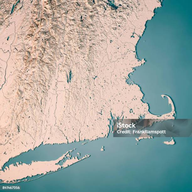 Massachusetts State Usa 3d Render Topographic Map Neutral Stock Photo ... Massachusetts State Usa 3d Render Topographic Map Neutral Stock Photo ...