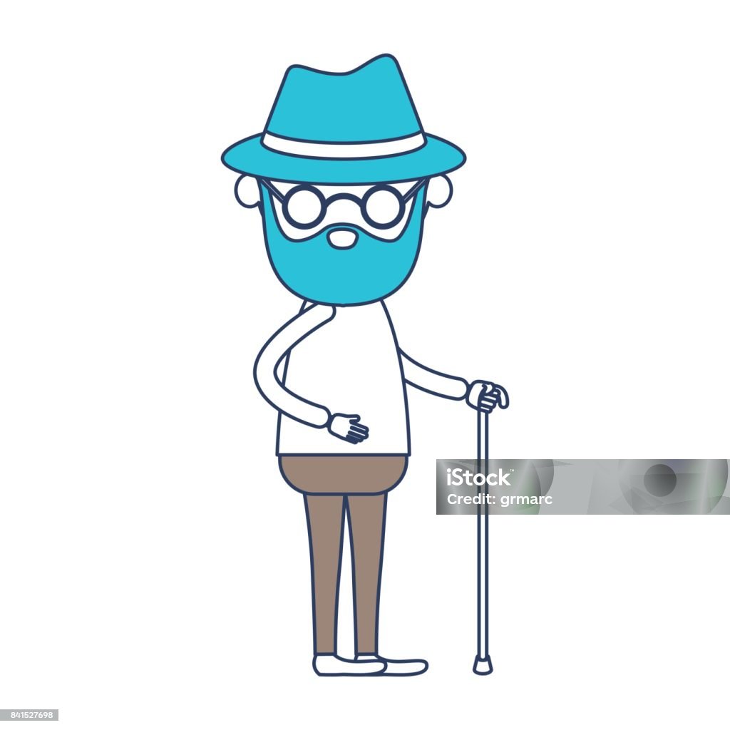Caricatura Senza Volto Uomo Anziano Barbuto Per Tutto Il Corpo Con ... Caricatura Senza Volto Uomo Anziano Barbuto Per Tutto Il Corpo Con ...