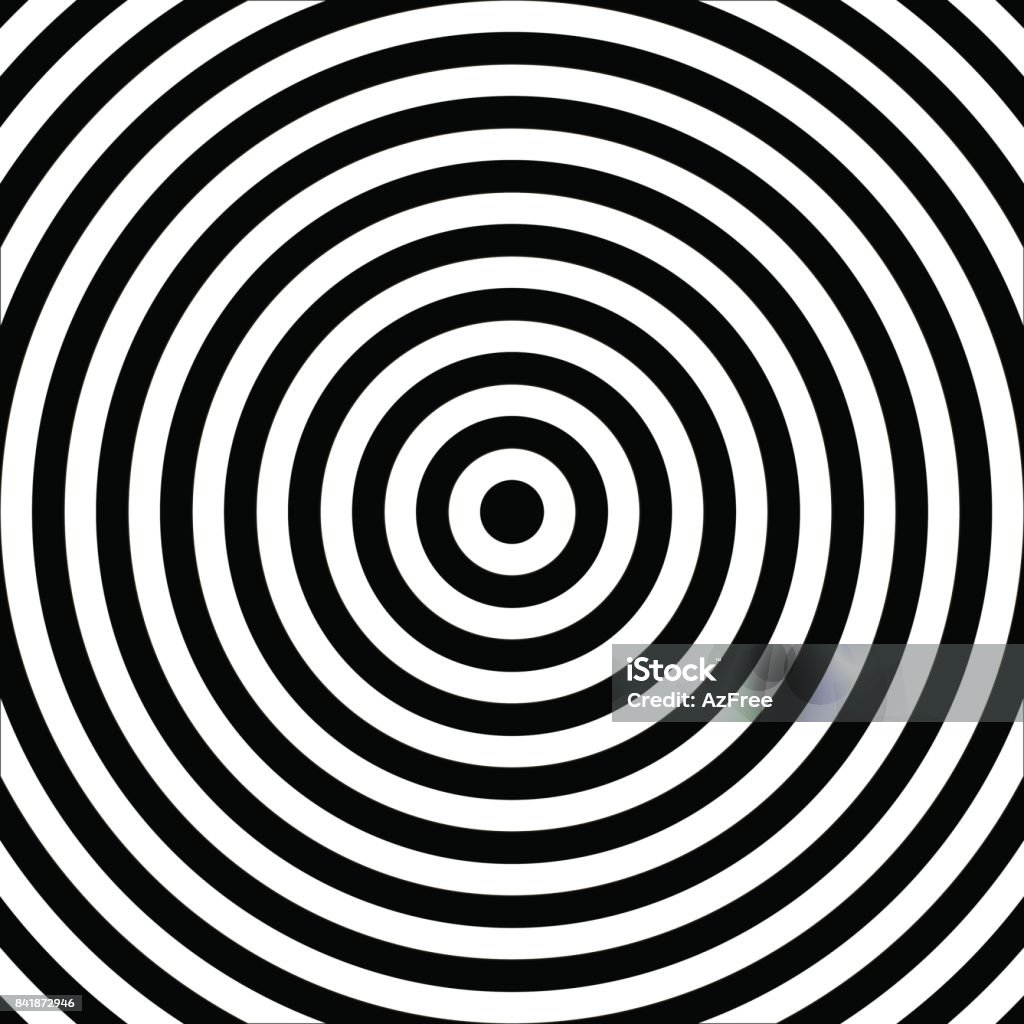 Concentric Abstract Circle Pattern Black And White Graphics Vector ... Concentric Abstract Circle Pattern Black And White Graphics Vector ...