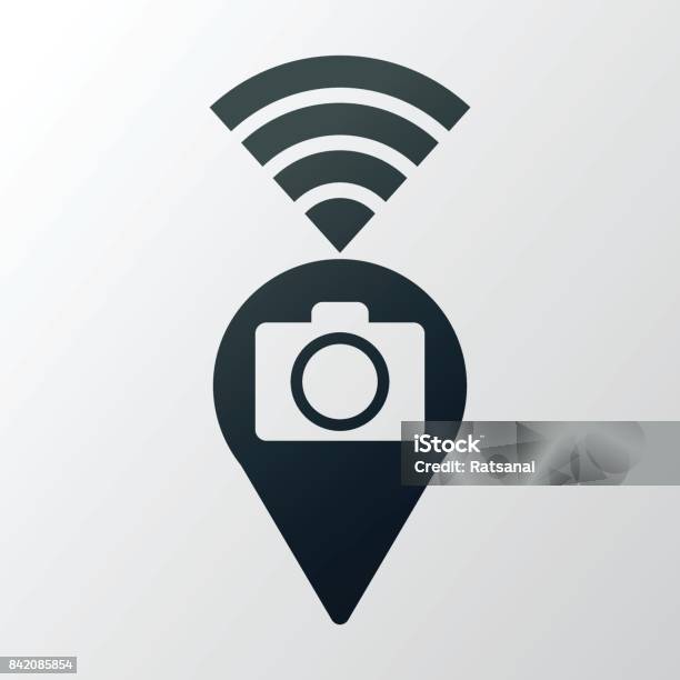 Wifi 카메라 아이콘 디자인에 대한 스톡 벡터 아트 및 기타 이미지 디자인 무선 기술 벡터 Istock