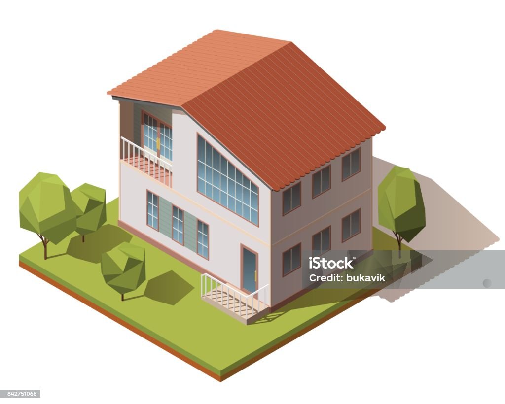 Elemen Infografis Isometrik Vektor Yang Mewakili Bangunan Pinggiran ... Elemen Infografis Isometrik Vektor Yang Mewakili Bangunan Pinggiran ...