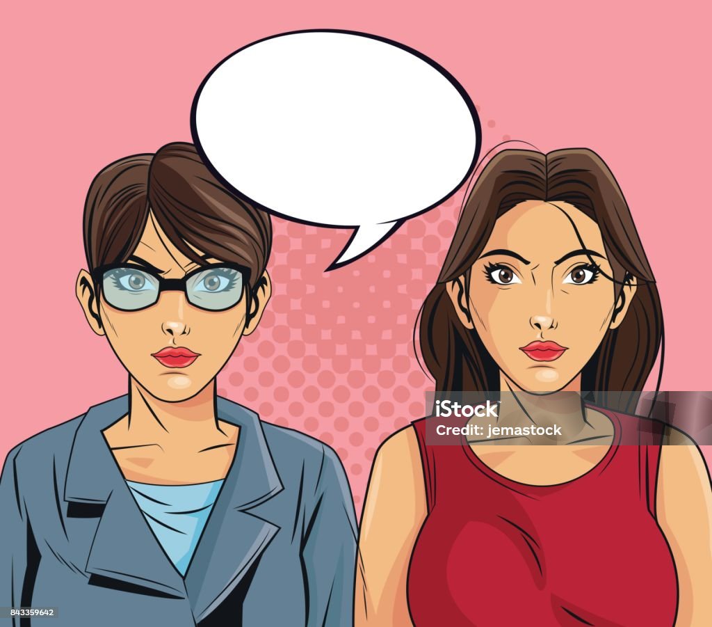 Woman Pop Art Comic Design Stock Illustration Download Image Now