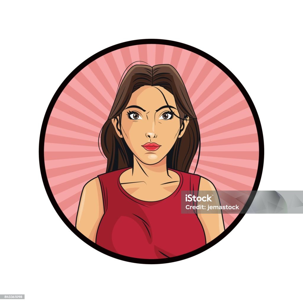 Woman Pop Art Comic Design Stock Illustration Download Image Now