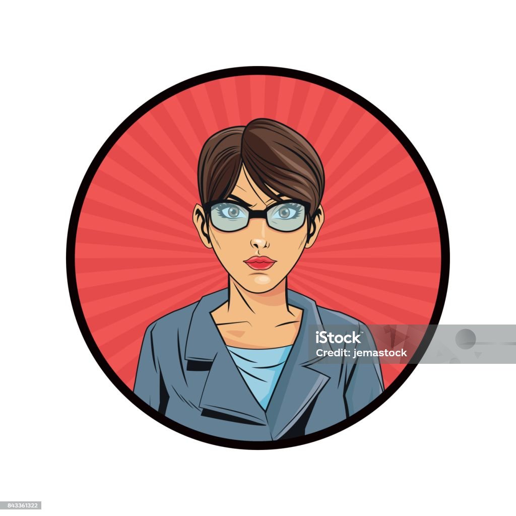 Woman Pop Art Comic Design Stock Illustration Download Image Now