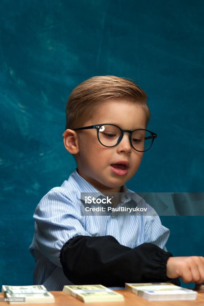 Portrait Of Successful Business Child At Workplace Stock Photo ... Portrait Of Successful Business Child At Workplace Stock Photo ...