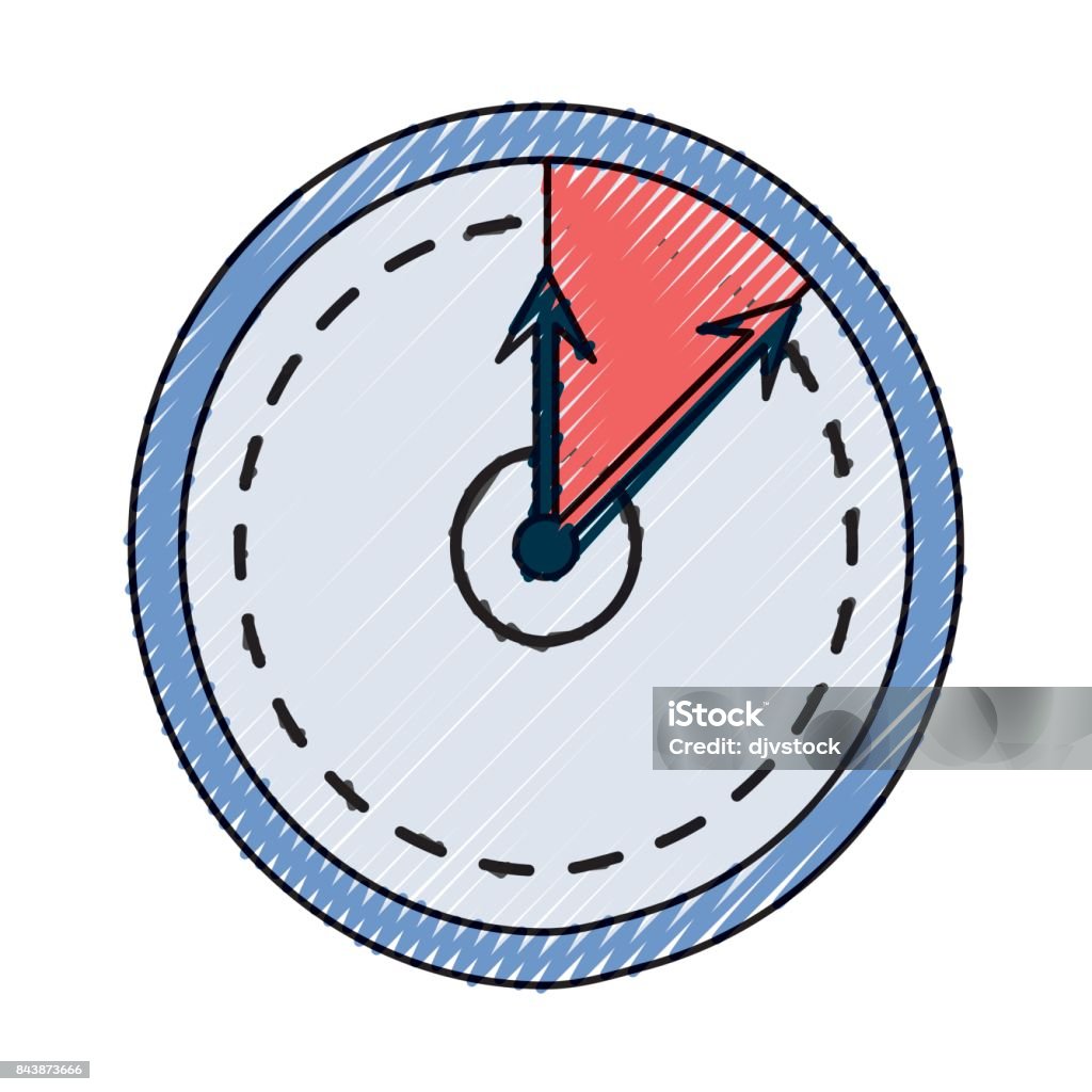 Ilustración De Reloj Redondo Aislado Y Más Vectores Libres De Derechos De Alarma Alarma Arte