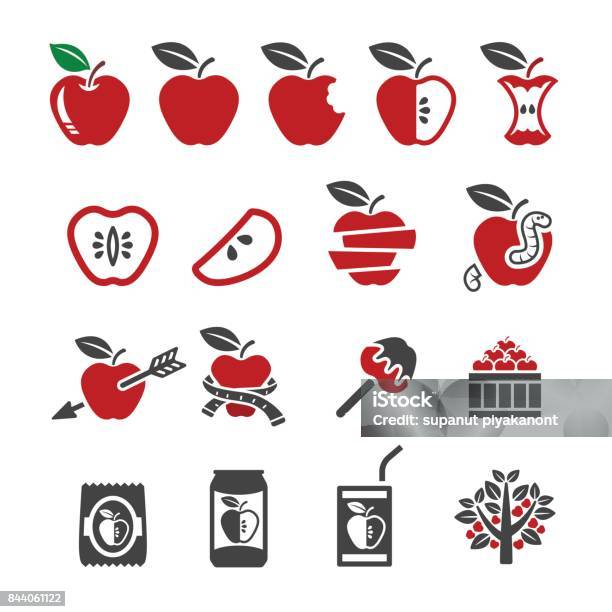 Apple 아이콘 사과에 대한 스톡 벡터 아트 및 기타 이미지 사과 0명 가냘픈 Istock