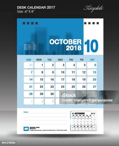 Oktober Desk Calendar 2018 Desain Template Kalender Dinding 2018 Tata ... Oktober Desk Calendar 2018 Desain Template Kalender Dinding 2018 Tata ...