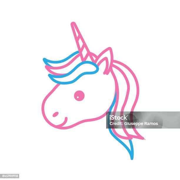 Garis Kepala Unicorn Lucu Dengan Tanduk Dan Gaya Rambut Ilustrasi Stok ... Garis Kepala Unicorn Lucu Dengan Tanduk Dan Gaya Rambut Ilustrasi Stok ...