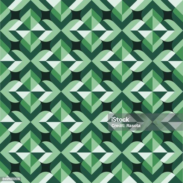 Geometris Tumpang Tindih Bentuk Warna Hijau Pola Mulus Ilusi Visual ... Geometris Tumpang Tindih Bentuk Warna Hijau Pola Mulus Ilusi Visual ...