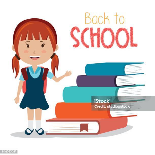 Back To School Design 개념에 대한 스톡 벡터 아트 및 기타 이미지 개념 고등학교 공부 Istock
