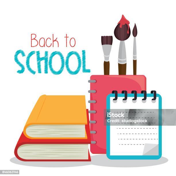 Back To School Design 개념에 대한 스톡 벡터 아트 및 기타 이미지 개념 고등학교 공부 Istock