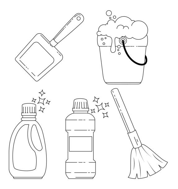 Cleaning Supplies Drawing