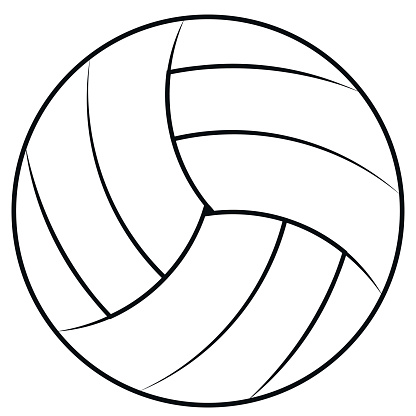 Plaj Voleybolu Vektör Voleybol Topu Oynamak Için Topu Boyama Kontür ... Plaj Voleybolu Vektör Voleybol Topu Oynamak Için Topu Boyama Kontür ...