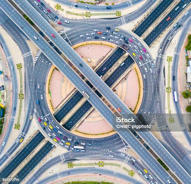 Pemandangan Udara Persimpangan Sirkus Jalan Raya Jalan Tol Expressway ... Pemandangan Udara Persimpangan Sirkus Jalan Raya Jalan Tol Expressway ...