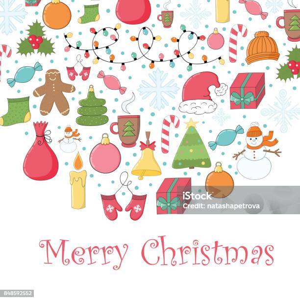 Kartu Ucapan Natal Dan Tahun Baru Dengan Halhal Liburan Yang Lucu